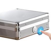 China Key Storage Fingerprint Suitcase Safe Box Office & Home Document Jewelry Storage Padlock Rarlux S-S2 for sale