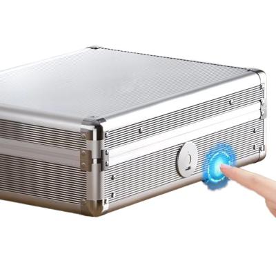 China Key Storage Fingerprint Suitcase Safe Box Office & Home Document Jewelry Storage Padlock Rarlux S-S2 for sale