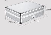 China Key Storage Fingerprint Suitcase Safe Box Office & Home Document Jewelry Storage Padlock Rarlux S-S2 for sale