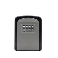 China Solid High Quality 4 Digits Wall Mounted Password Safe Lock Box Burglary Locks for Home Business Key Storage for sale