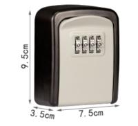 China Solid High Quality 4 Digits Wall Mounted Password Safe Lock Box Burglary Locks for Home Business Key Storage for sale