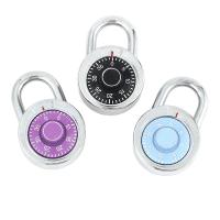China Wholesale New Stock Durable 45mm Round Zinc Alloy Powder Coated Turntable Password Lock Household Anti-Theft Feature for sale