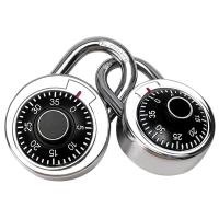 China Wholesale New Stock Durable 45mm Round Zinc Alloy Powder Coated Turntable Password Lock Household Anti-Theft Feature for sale