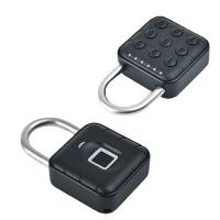 China Cadenas Empreinte Waterproof Smart Fingerprint Padlock Anti-theft Gym Door Lock Cloud Data Electronic Combination Wood IP Tuya for sale