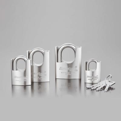 China SHACKLE PROTECTED STAINLESS STEEL DISC PADLOCK for sale