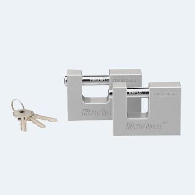China IRON RECTANGULAR PADLOGK (SLIVER PAINTED) for sale