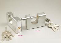 China CHROME PLATED ARMOURED STEEL PADLOCK for sale