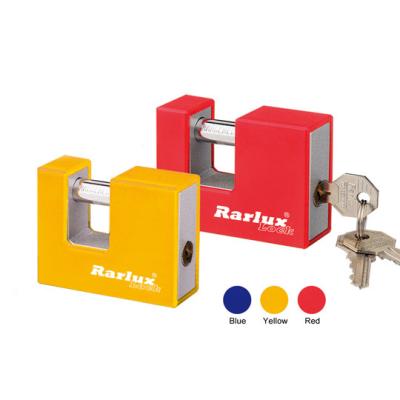 China PLASTIG COVERED RECTANGULAR PADLOCK for sale