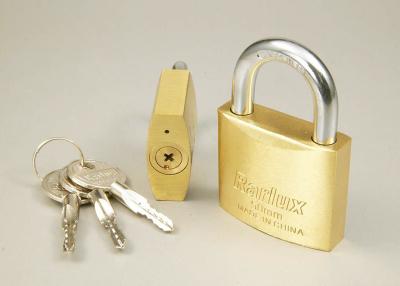 China BRASS PADLOCK WITH CROSSED KEY for sale