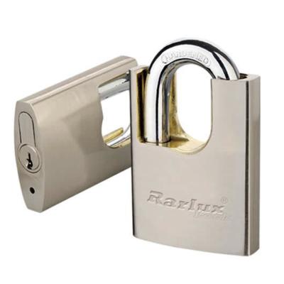 China BRASS PADLOGK WITH SHACKLE PROTEGTED (INTERCHANGEABLE CYLINDER ) for sale