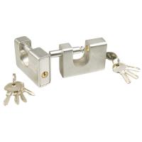 China CHROME PLATED ARMOURED STEEL PADLOCK for sale