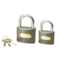 China PLASTIC PAINTED IRON PADLOCK WITH CROSSED KEY for sale