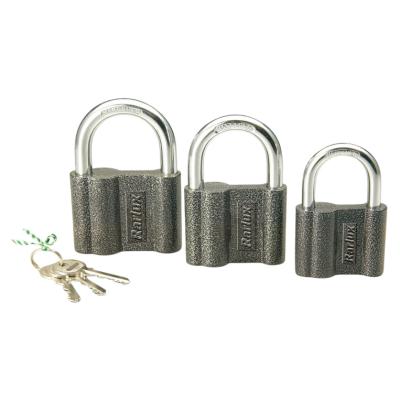 China PLASTIC PAINTED PATTERN IRON PADLOCK for sale
