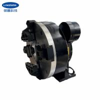 China Single Bearing Full Stroke Pneumatic 4 Jaw Rotary Laser Chuck for sale