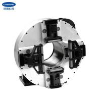 China Light Weight 4 Jaws Main Pneumatic Rotary Chuck For Tube Pipe Cutting Machine for sale
