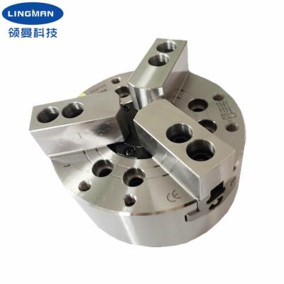 China High Speed 3 Jaw Hydraulic Power Chuck 4200 RPM 17.2KN Clamping Force for CNC Lathe Applications for sale