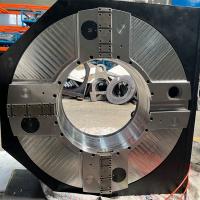 China Manual Dual Power Chuck for Laser Pipe Cutter CNC Lathe 4 Jaw 160mm Clamping Range for sale