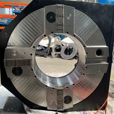 China Manual Dual Power Chuck for Laser Pipe Cutter CNC Lathe 4 Jaw 160mm Clamping Range for sale