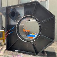 China Manual Dual Power Chuck for Laser Pipe Cutter CNC Lathe 4 Jaw 160mm Clamping Range for sale