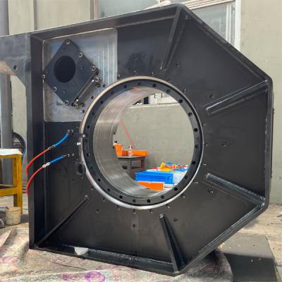 China Through Hole Manual Dual Power CNC Lathe Chuck 500rpm 20-215mm for Fiber Laser Pipe Cutter for sale