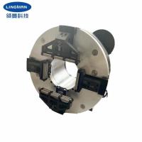 China Full Stroke 4 Jaw Pneumatic Rotary Chuck 220mm Claw Stroke for Laser Tube Cutting Machine for sale