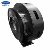 China G600J-225 Full Stroke 4 Jaws Pneumatic Laser Rotary Chuck for Pipe Tube Cutting - 220mm Clamping Stroke, 350mm Center Height for sale