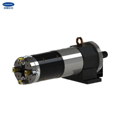 China Hollow Type Four Jaw Laser Rotary Chuck Double Acting Feeding Chuck 10-165mm 1.6KN for sale