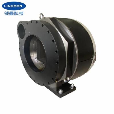 China Square Hole Pneumatic Rotary Chuck Full Stroke Main Chuck for Laser Pipe Cutter 236mm Stroke for sale