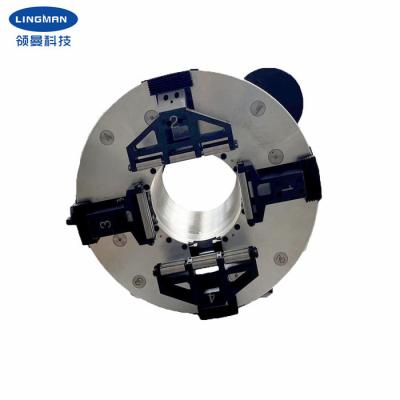 China Pneumatic Rotary Chuck 4 Jaw Master Chuck for Laser Tube Cutter 240mm Stroke 0.3-0.9MPa for sale