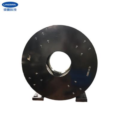 China 225mm Laser Pneumatic Rotary Chuck 0-220mm Clamping Range 200rpm for Tube Cutting Machine for sale