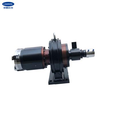 China Solid Type 4 Jaws Laser Rotary Chuck Feeding Chuck for Pipe Cutter 110mm Center Height 3.2KN Clamping Force for sale