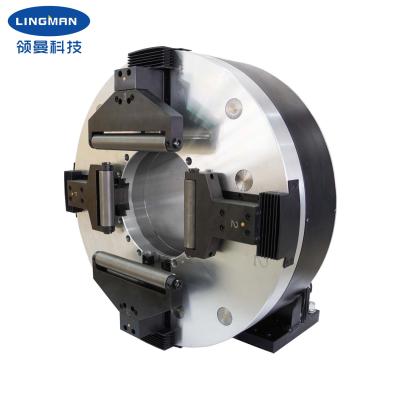 China Rotary Full Stroke Pneumatic Laser Chuck 242mm Stroke 1.5KN for Pipe Cutting Machine for sale