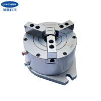 China Vertical 3 Jaw Lathe Chuck Hollow Pneumatic Power Chuck for sale