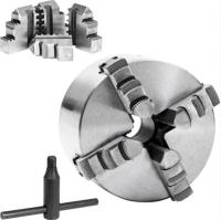 China K12 100 Four Jaw Self-Centering Lathe Chuck with Manual Operation and Complete Jaw Sets for sale
