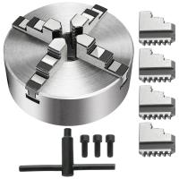 China Hollow Steel Manual Chuck 4 Jaw K12 200 Self Centering Lathe Chuck 200mm for sale