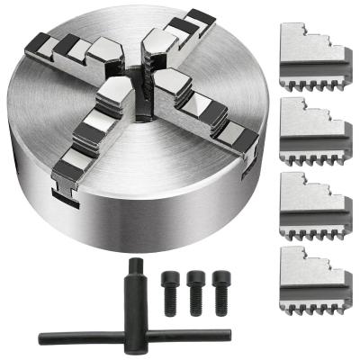 China Manual Four Jaw Lathe Chuck Self Centering K12 130 mm for sale
