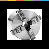 China Manual Power Lathe Chuck 4 Jaw K12 200mm for Sale with One-Piece Jaws for sale