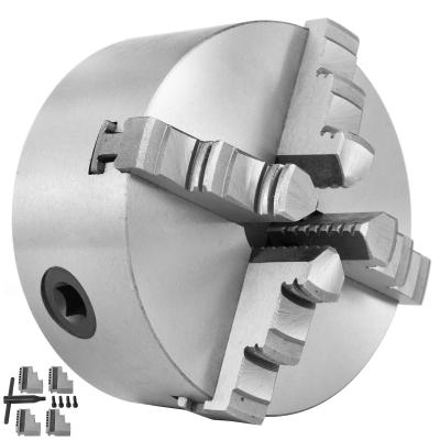 China Manual Power Lathe Chuck 4 Jaw K12 200mm for Sale with One-Piece Jaws for sale