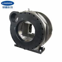 China Lingman Four Jaw Pneumatic Rotary Chuck 6-242mm Clamping Range for Laser Tube Cutting Machine for sale