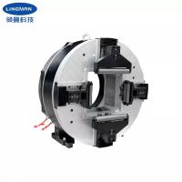 China Lingman Four Jaw Pneumatic Rotary Chuck 6-242mm Clamping Range for Laser Tube Cutting Machine for sale