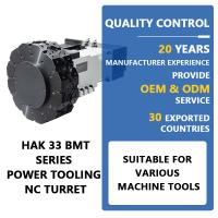 China HAK33 Hydraulic Turret with Solenoid Valve CNC Lathe 8/12 Station 80-100mm Center Height 4500 RPM for sale