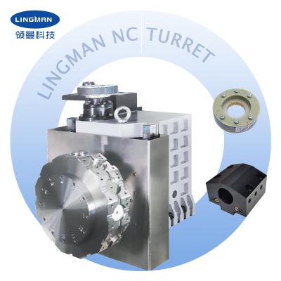 China HAK38-Y 12 Position NC Turret Tool Post with 8000 RPM Speed and ±45-75mm Y-Axis Travel for CNC Lathes for sale