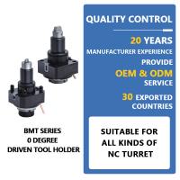 China BMT Series 0 Degree Driven Tool Holder for CNC Lathe Machine - Precision Angle Control for Straight Cutting Operations for sale