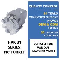 China HAK31 Series CNC Turret Milling Machine 6-8 Station Live Tool Turret with 63-160mm Center Height and 600-4000 N.m Torque for sale