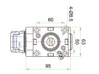 China BMT40/90/ER25 Power Tool Holder with HV1000+ Hardness Gears for CNC Lathe Precision Machining for sale