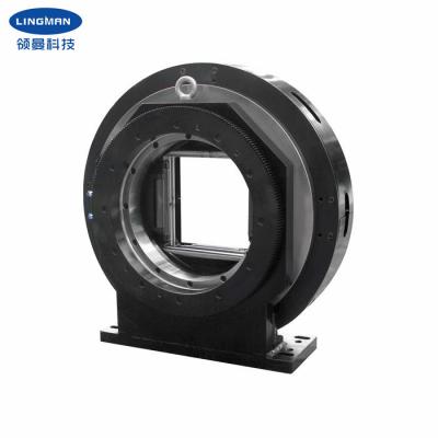 China Lingman F360JF Rotary Pneumatic 4 Jaw Chuck 352mm Stroke for Laser Pipe Cutting Machine for sale
