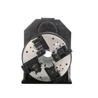 China Pull Material 4 Jaw Full Stroke Single Chuck F90BF For Laser Cutting for sale
