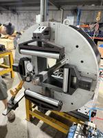 China 290mm Precision Square Hole Full Stroke CNC Front Chuck for Tube Cutter for sale