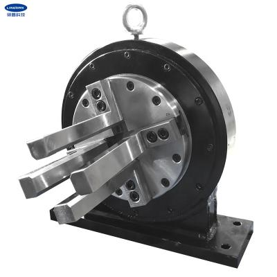China Central Solid Four-claw Feeding Chuck 25mm Stroke 4.8KN Clamping Force for Laser Pipe Cutting for sale