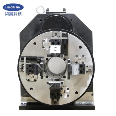 China Lingman 86mm Jaw Stroke Pneumatic Chuck for Laser Tube Cutting 0.6KN Clamping Force 0.3-0.9MPa for sale